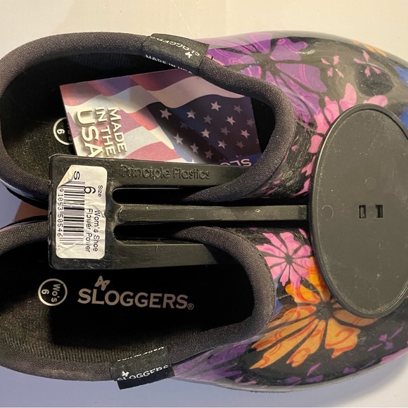 Sloggers | Shoes | Sloggers 6 Boots Flower Power Print Black Waterproof ...